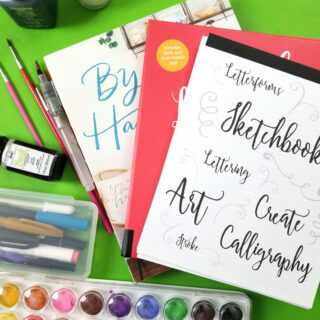 Brush Lettering Books for Beginners * Moms and Crafters