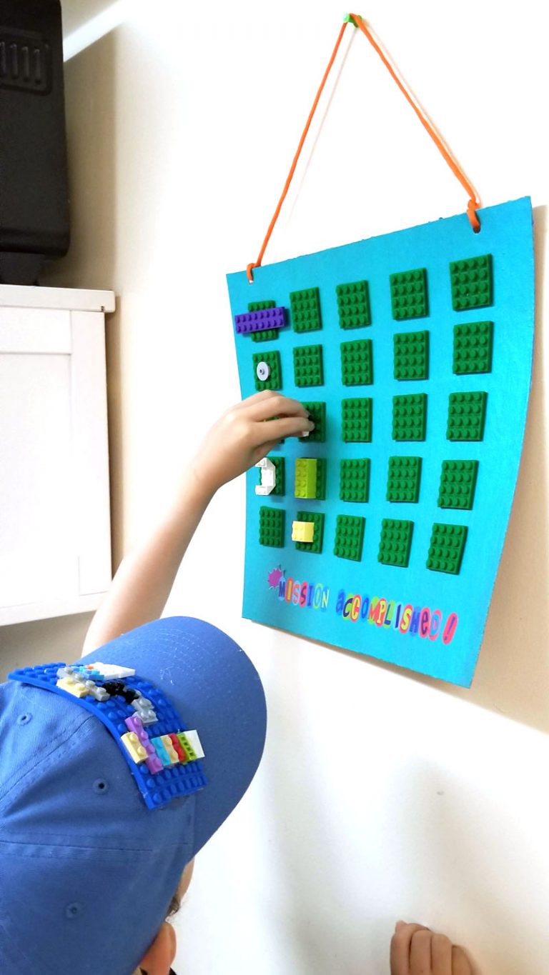 DIY Reward Chart for Kids - With a built-in reward system for LEGO fans!