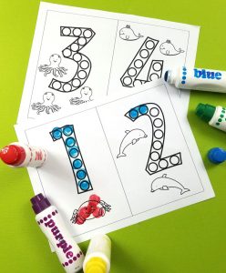 Do A Dot Number Printables * Free Printable - Moms and Crafters