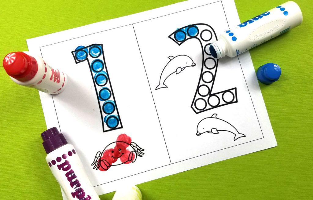 Do A Dot Number Printables * Free Printable - Moms and Crafters
