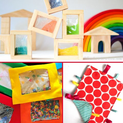 DIY Sensory Toys - 14 Toys for Sensory Play * Moms and Crafters
