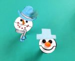 Snowman Puppets with Clothespin - free template! * Moms and Crafters