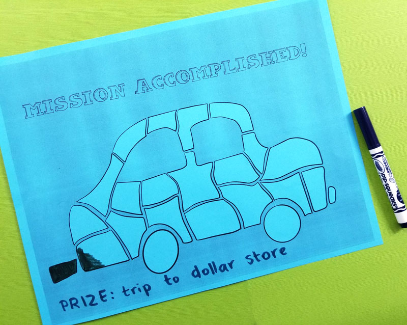 Rewards Charts for Kids - Visual color-your-prize charts!