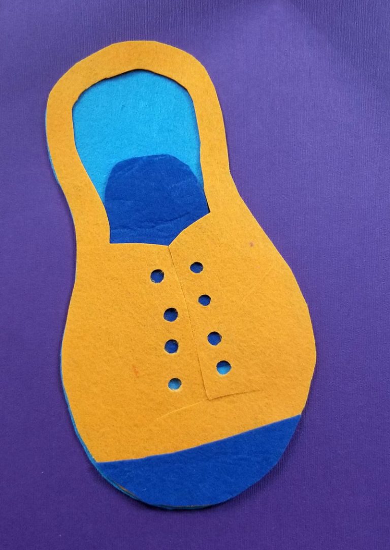 Shoe Tying Practice - Template and DIY Toy * Moms and Crafters