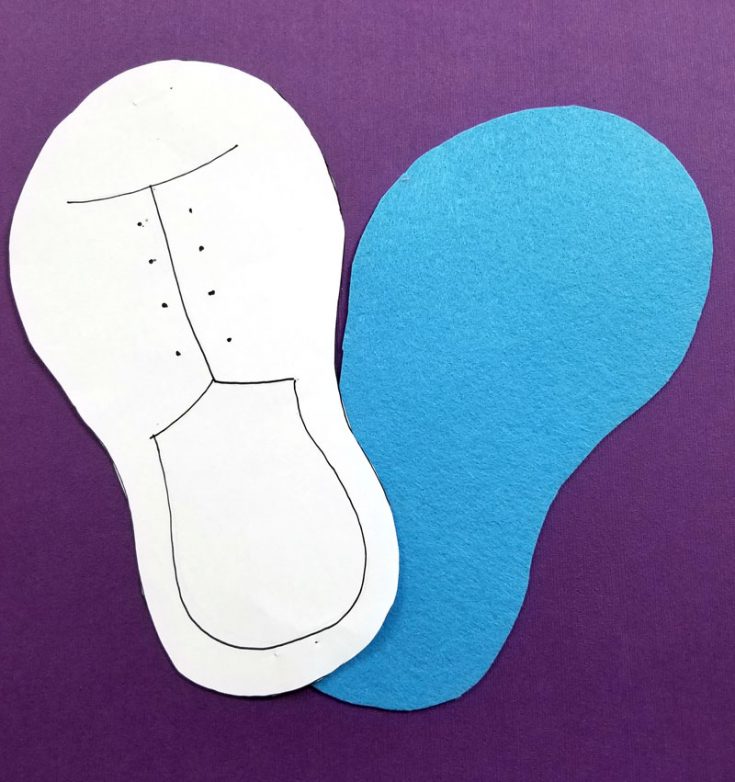 Shoe Tying Practice - Template and DIY Toy * Moms and Crafters