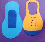 Shoe Tying Practice - Template and DIY Toy * Moms and Crafters