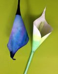 How to Make a Paper Calla Lily - Watercolor Paper Flowers