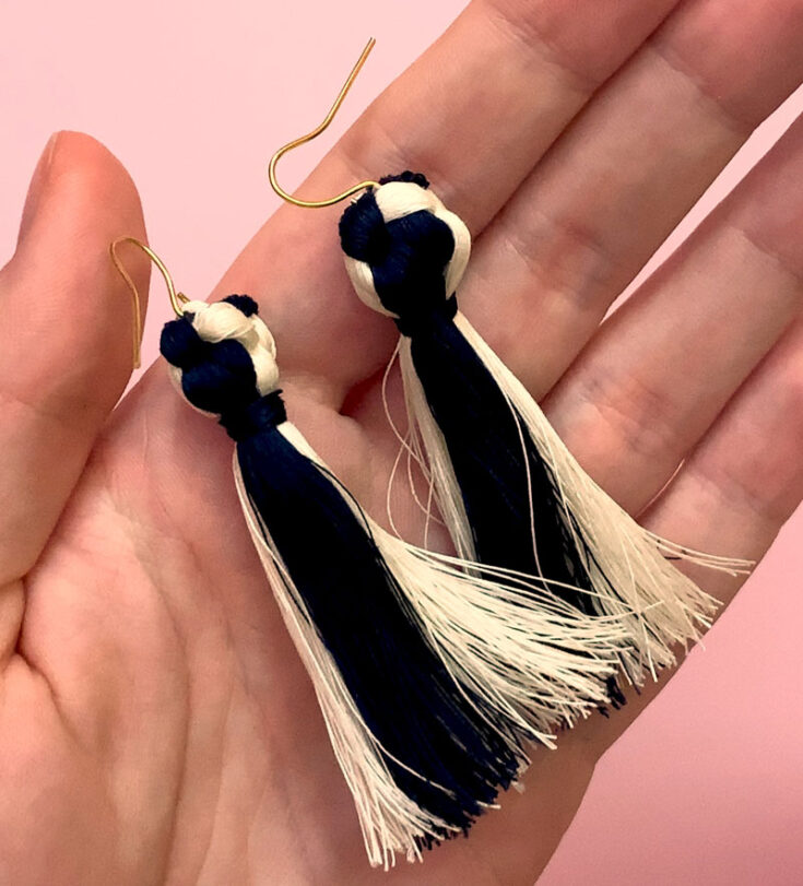 Earrings with Thread: Make Silk Thread Tassels * Moms and Crafters