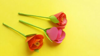 Paper Crocus Flowers with a free printable template, of course!