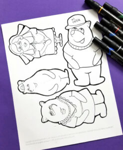 Goldilocks and the Three Bears Printable Puppets * Moms and Crafters