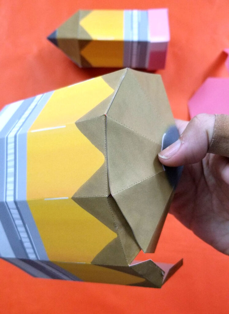 Pencil Box Template - Back to School Favor Box from Paper