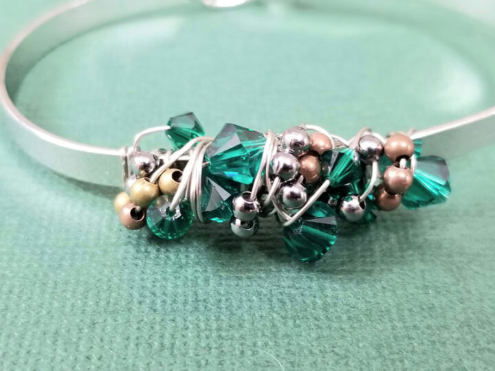 Wire Wrapped Bangle Bracelet Tutorial - the Stunning Sloppy Wrap