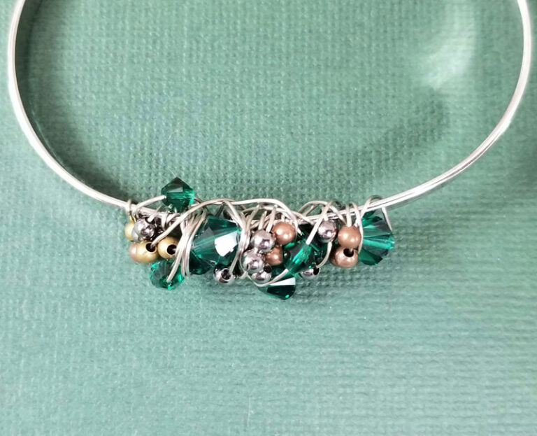 Wire Wrapped Bangle Bracelet Tutorial - the Stunning Sloppy Wrap