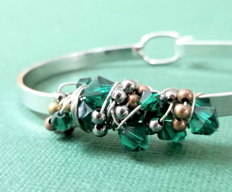 Wire Wrapped Bangle Bracelet Tutorial - the Stunning Sloppy Wrap