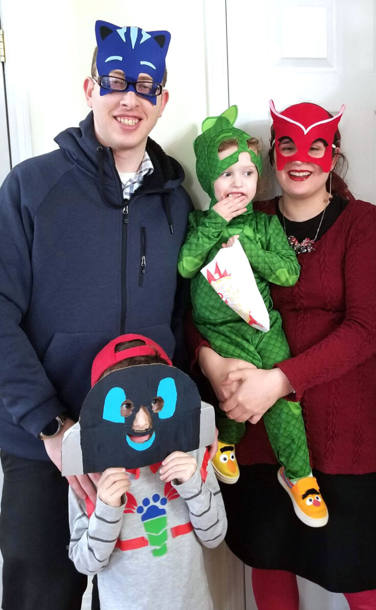 PJ Masks Family Costume - Make Owlette, Catboy masks and more!
