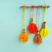 Fall DIY Decor - Macrame Leaf Wall Hanging Tutorial * Moms and Crafters