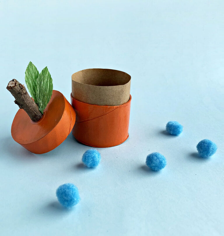 Toilet Paper Roll Pumpkin Box * Moms and Crafters