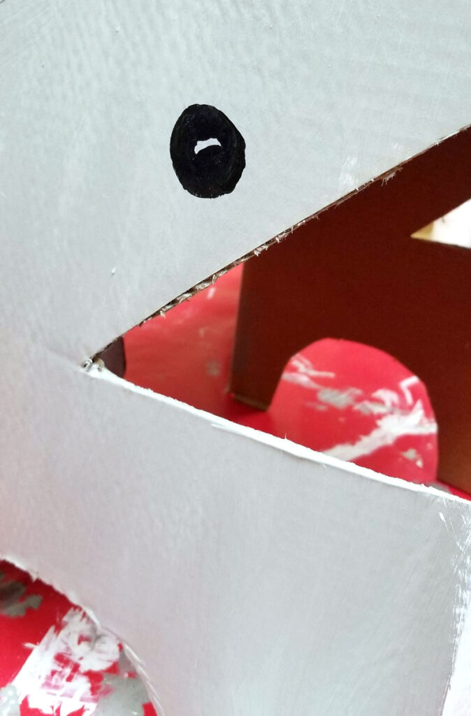 DIY Shark Costume - Upcycled Cardboard Box No-Sew Costume