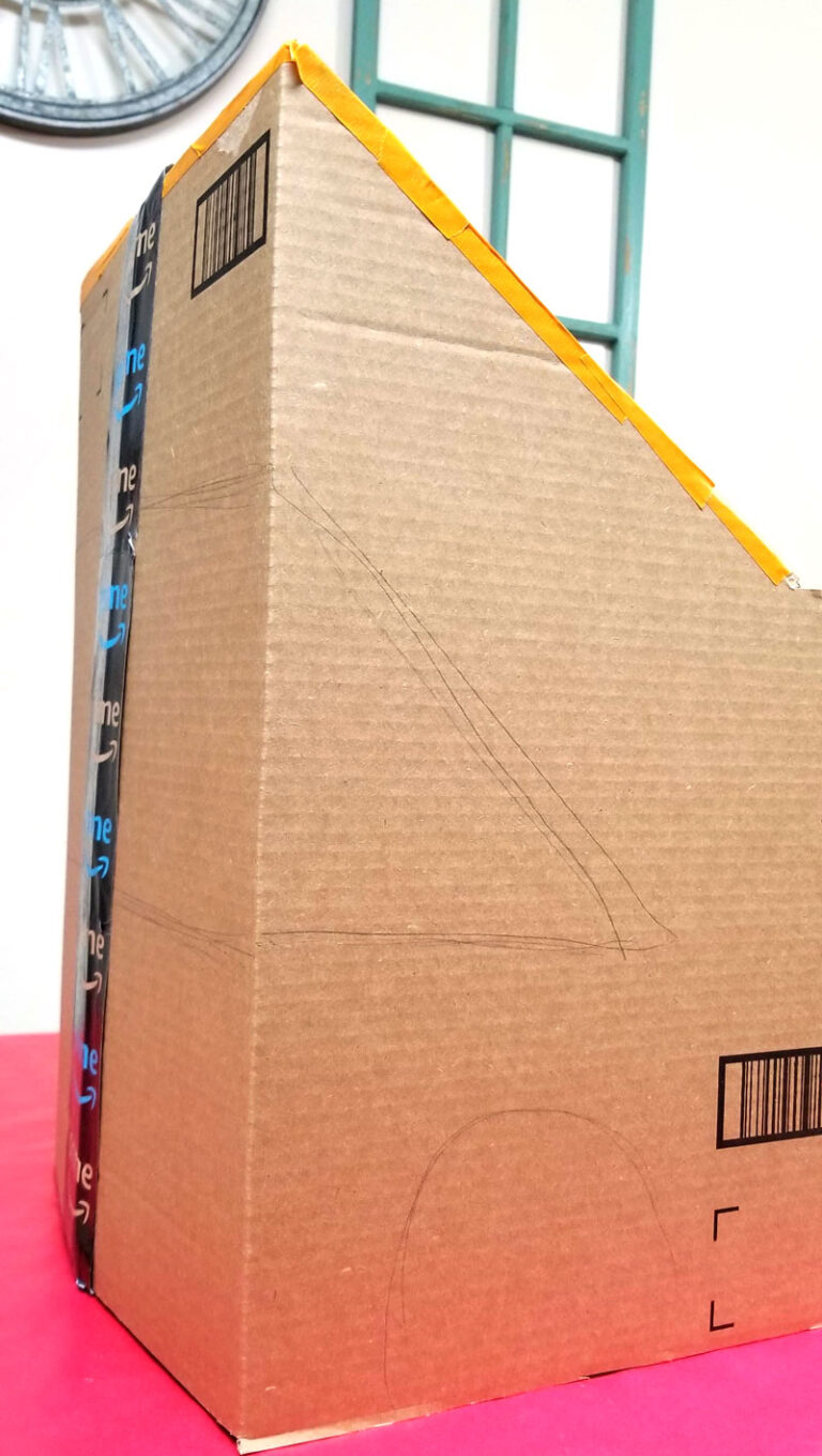 DIY Shark Costume - Upcycled Cardboard Box No-Sew Costume