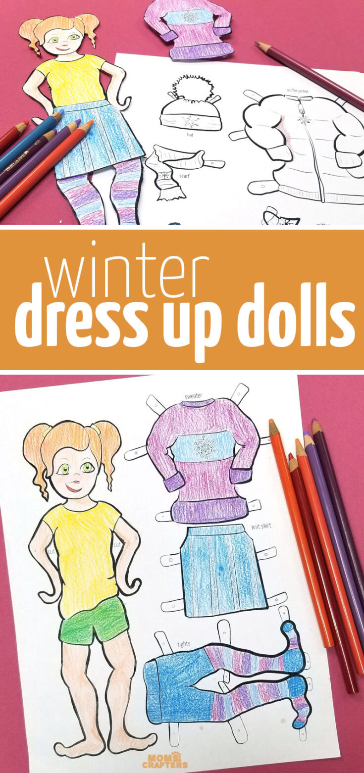 Paper Doll Printables - Winter Clothing and Outerwear * Moms and Crafters