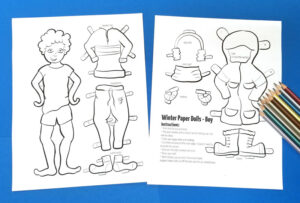 Paper Doll Printables - Winter Clothing and Outerwear * Moms and Crafters
