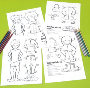 Paper Doll Printables - Winter Clothing and Outerwear * Moms and Crafters