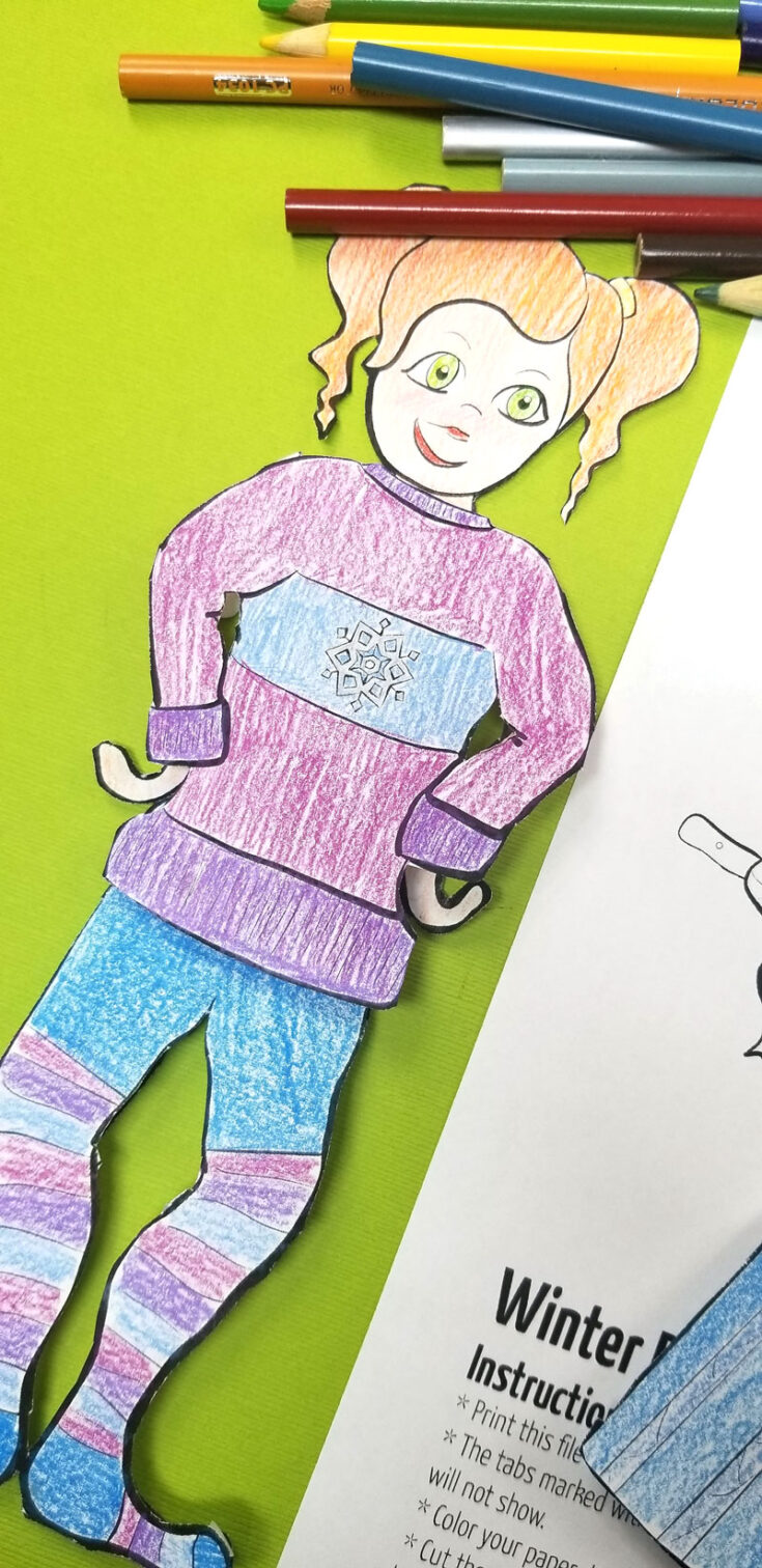 Paper Doll Printables - Winter Clothing and Outerwear * Moms and Crafters