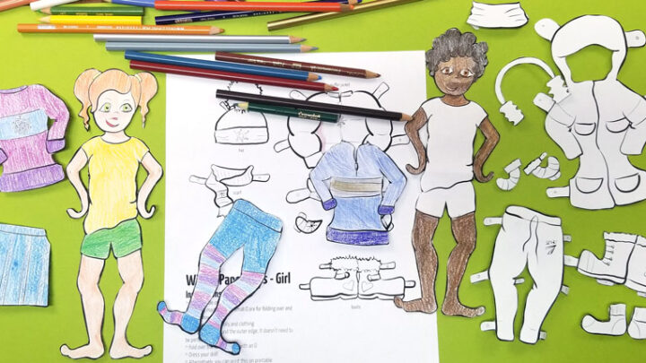 Paper Doll Printables - Winter Clothing and Outerwear * Moms and Crafters