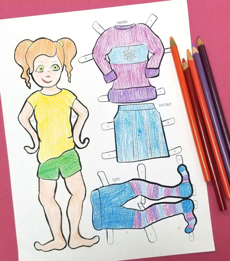 Paper Doll Printables - Winter Clothing and Outerwear * Moms and Crafters