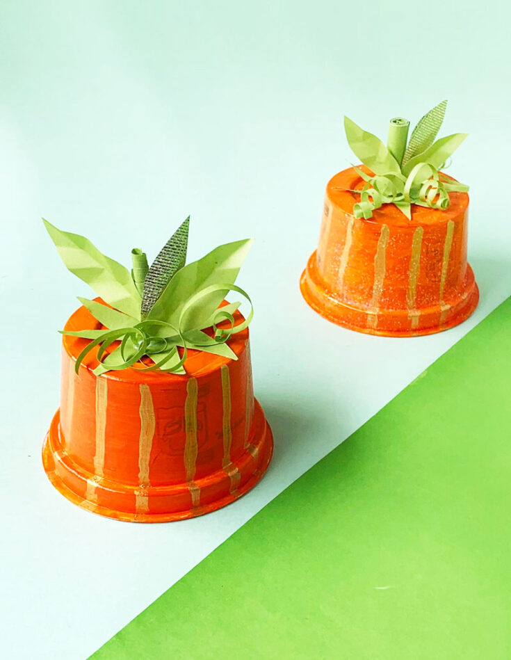 Pumpkin Craft from Plastic Yogurt Cups * Moms and Crafters
