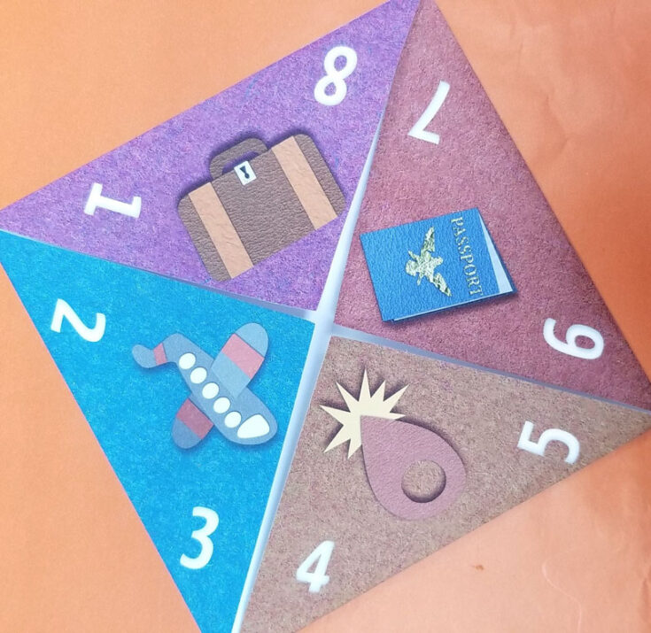 Cootie Catcher Template for Travel with Kids - Blank and with Jokes