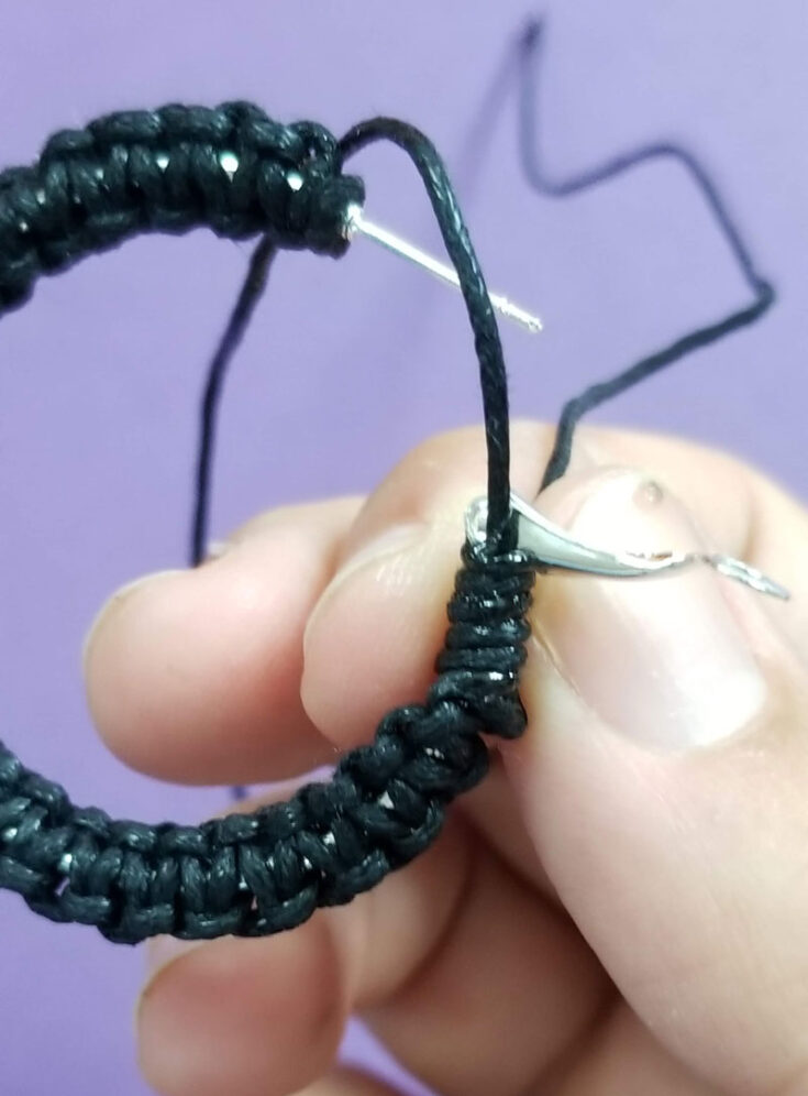 String Wrapped Hoop Earrings - String or Wire * Moms and Crafters