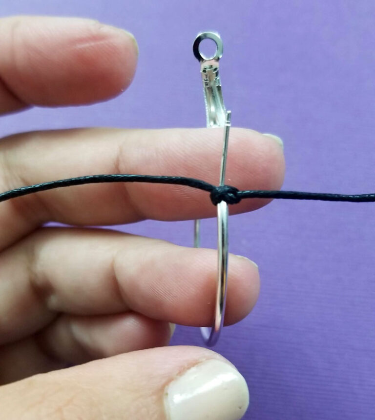 String Wrapped Hoop Earrings - String or Wire * Moms and Crafters