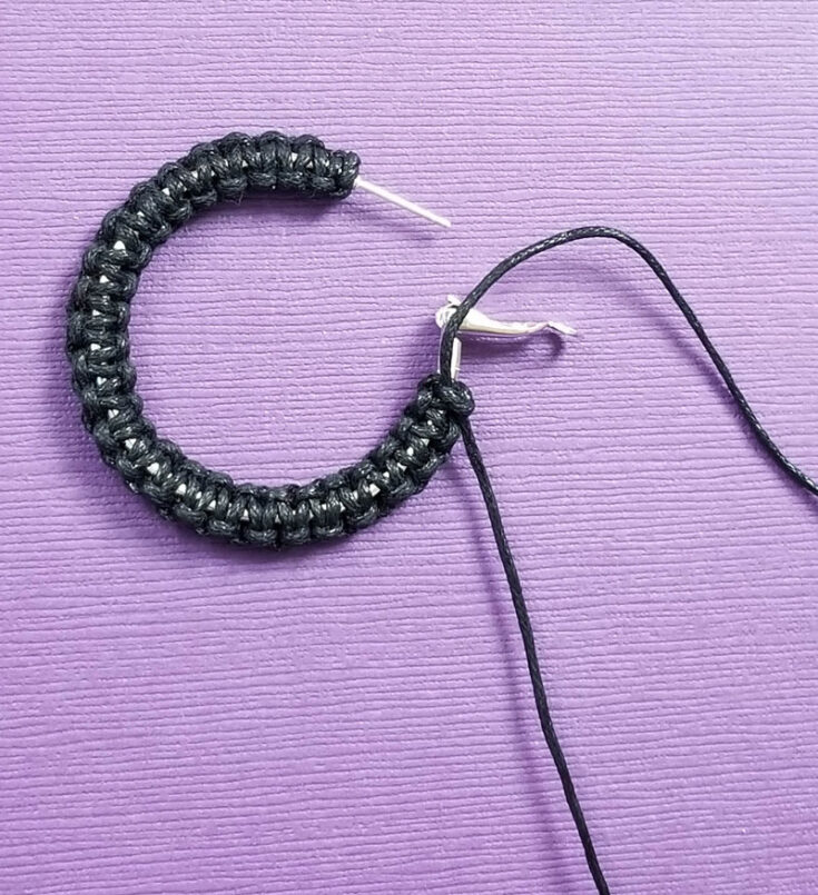 String Wrapped Hoop Earrings - String or Wire * Moms and Crafters