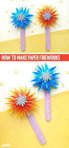 Paper Fireworks Craft - Perfect for New Year's or July 4th!