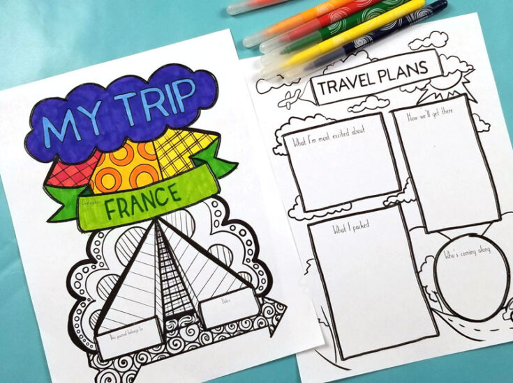 Travel Journal for Kids - Printable Memory Book * Moms and Crafters