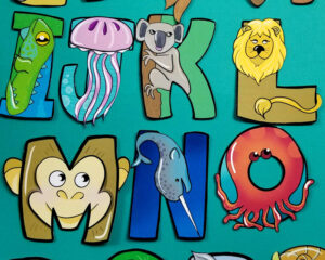 Print and Craft the Cutest Animal Alphabet Puppets! * Moms and Crafters