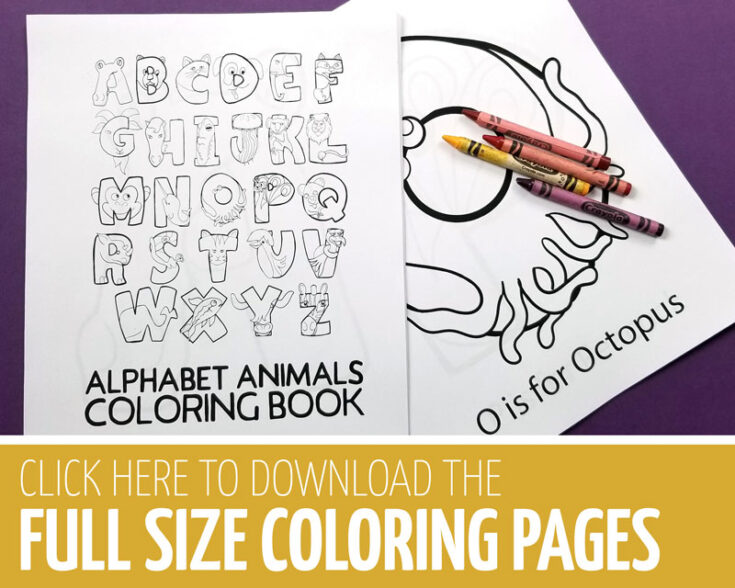 Print and Craft the Cutest Animal Alphabet Puppets! * Moms and Crafters