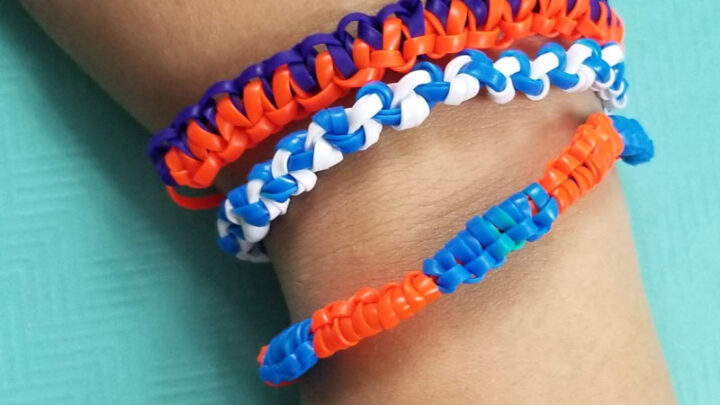 How to Make a Gimp bracelet 3 Ways * Moms and Crafters