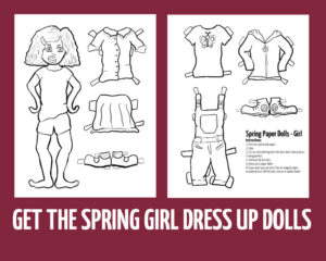 Paper Doll Templates for Spring - Print & Craft! * Moms and Crafters