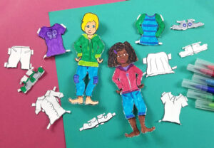 Paper Doll Templates for Spring - Print & Craft! * Moms and Crafters