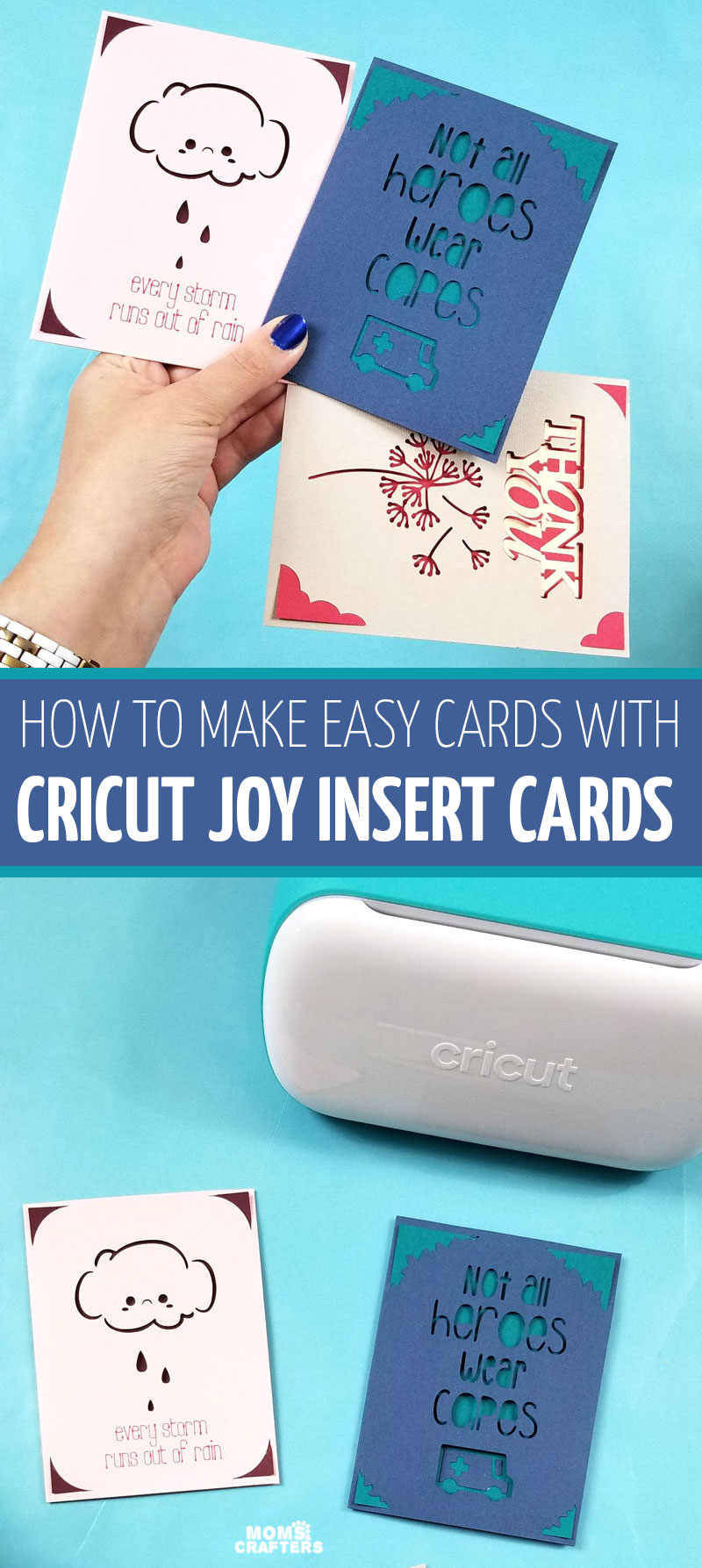 Cricut Joy Card Making: Cards for Heroes * Moms and Crafters