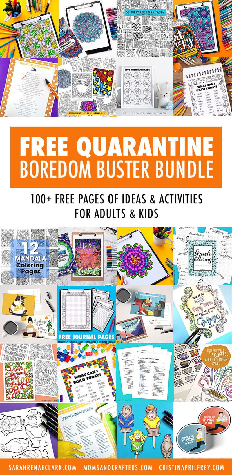 HUGE Free Printable Boredom Busters Bundle * Moms and Crafters