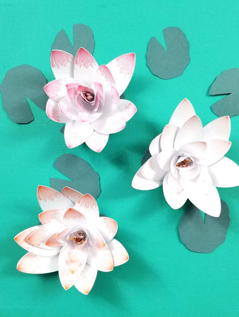 How to make paper flowers with Cricut * Moms and Crafters