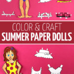 Summer Paper Craft: Color-in Dress Up Dolls * Moms and Crafters