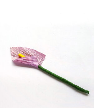 Calla Lily Template - Crepe Paper Flowers * Moms and Crafters