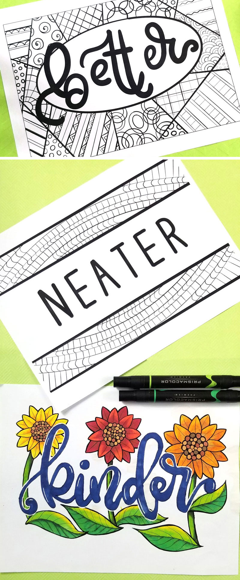 Motivational Coloring Pages for Teens and Adults * Moms and Crafters