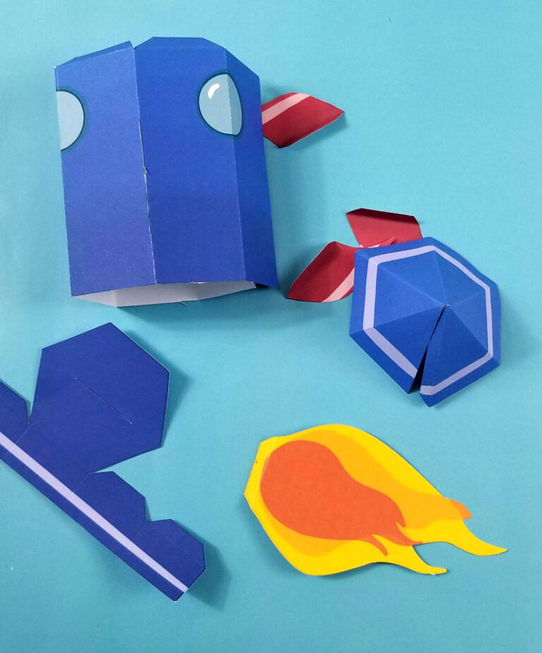 Paper Rocket Template - for favor boxes or paper toys!