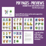 Alphabet Card Game - Printable Alphabet Animals * Moms and Crafters