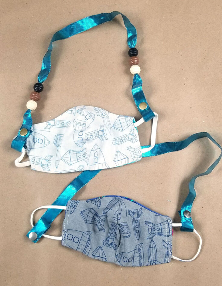 How to Make Mask Lanyards for Boys and Girls * Moms and Crafters